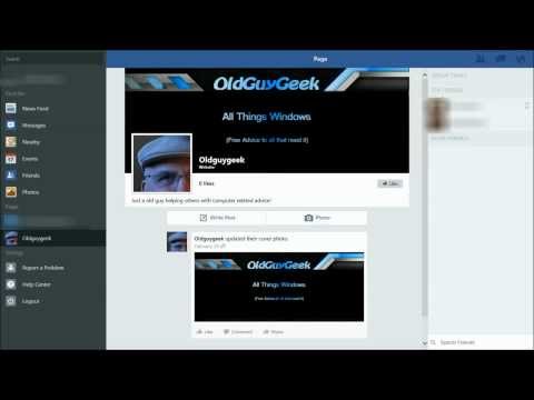 Official Facebook App Now Available (on Windows 8.1)