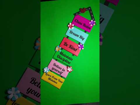 Classroom Rules #Wall Hanging For Class Decoration #diwalidecoration #trending #ytshorts