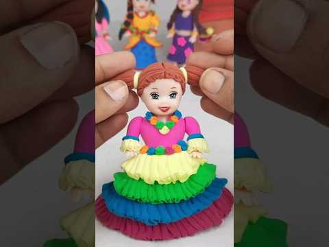 Colourful Rainbow Doll Making With Super ClayππOld Barbie Doll Makeover To Beautiful Rainbow Girlπππ₯°