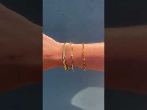 Styling a Gold Bracelet Stack