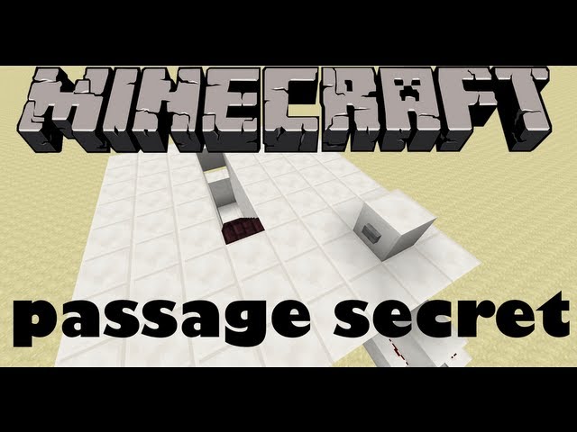 passage secret redstone Minecraft Map
