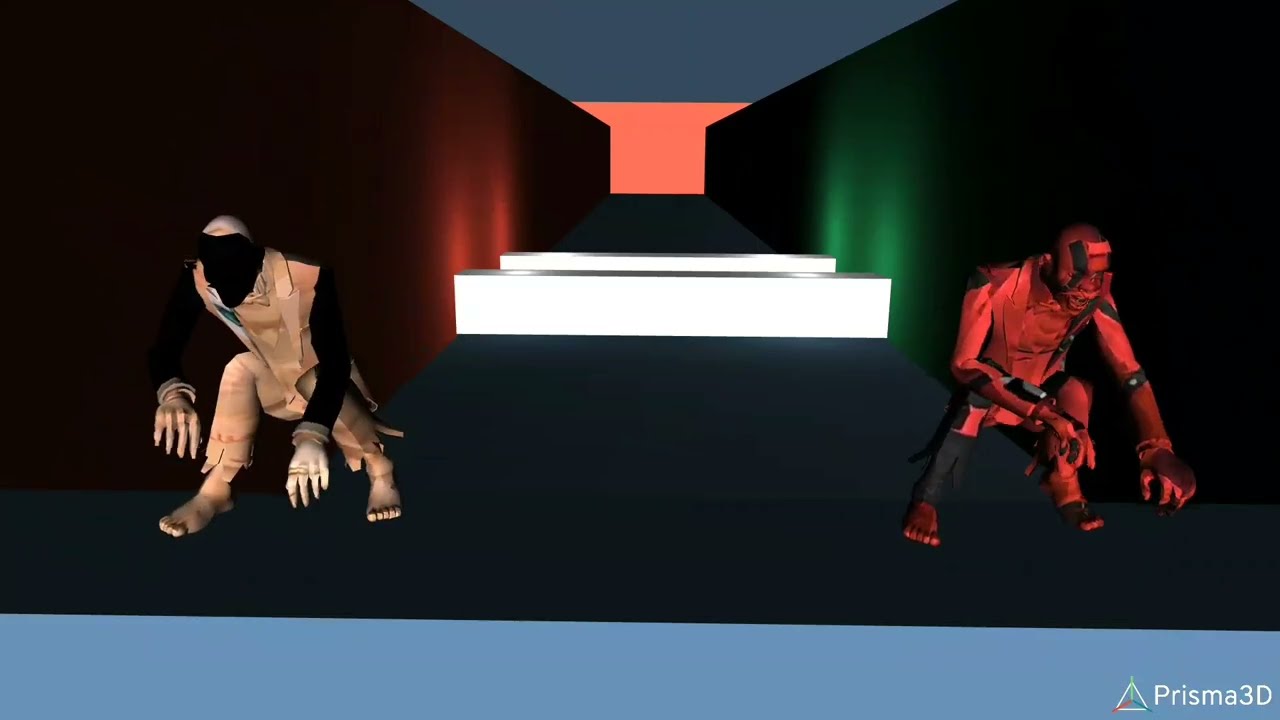 animation parkour 2  in                    prisma 3d