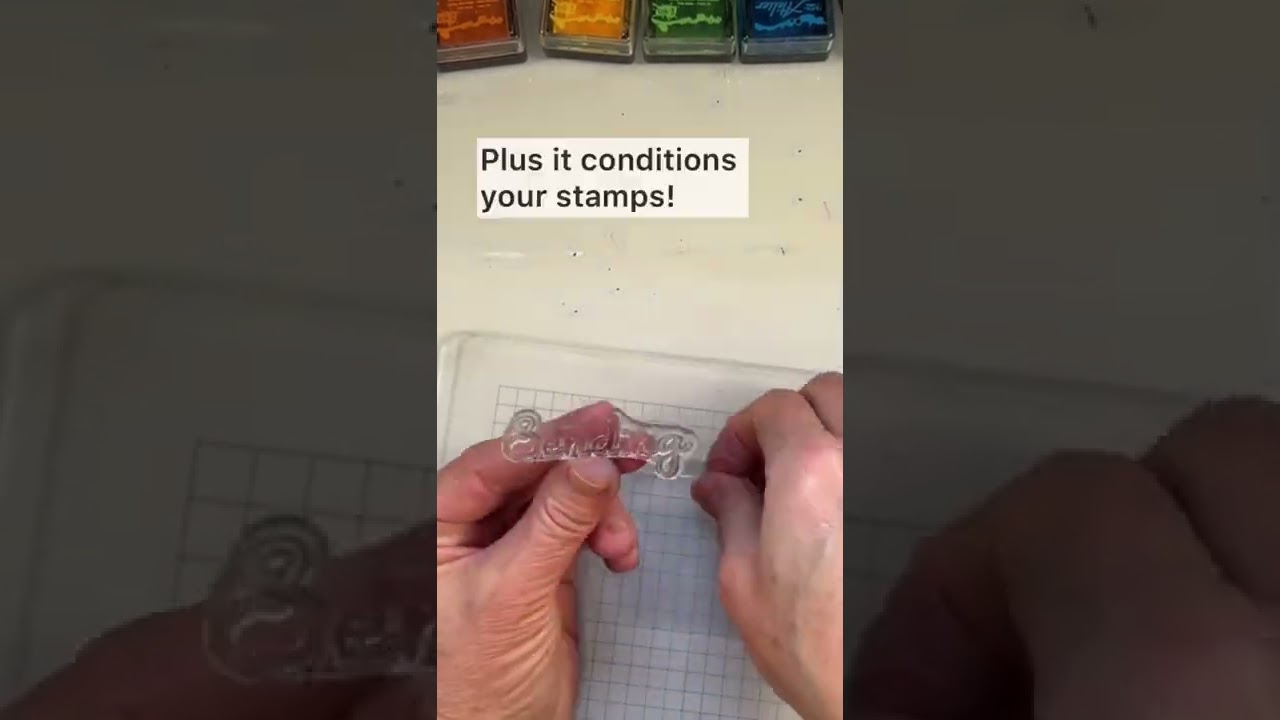 The most incredible stamp cleaner! #cardmaking #clearstamps #rubberstamps #misti #stamping #inkin3