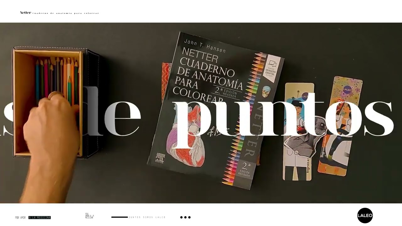 Netter Cuaderno de anatomía para colorear