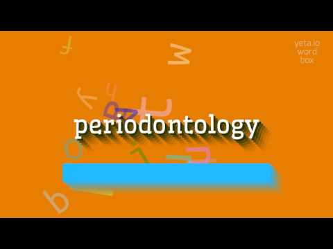 PERIODONTOLOGY - HOW TO PRONOUNCE IT? #periodontology