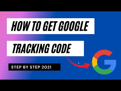 How to get Google tracking code / google analytics tracking id