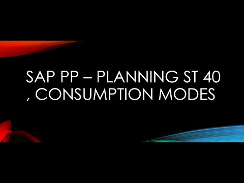 SAP PP| Planning Strategy 40 , Consumption Modes in MRP 3 Tab
