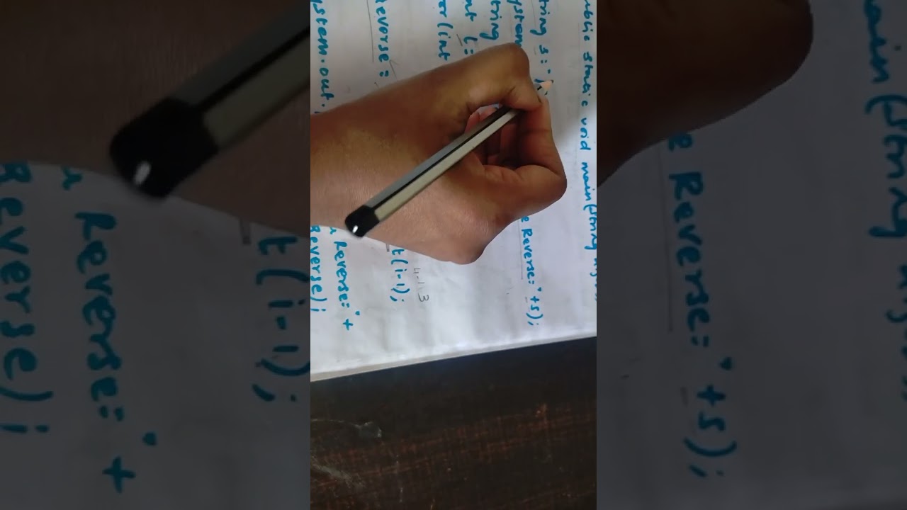 Java interview program to reverse a string without using inbuilt function in Tamil| #string #java