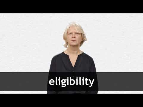 How to pronounce ELIGIBILITY in American English