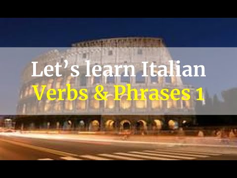 English:Italian Verbs and Sentences Part 1! Learn Italian While You Sleep!