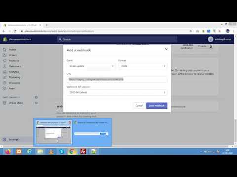 # Create Webhooks in Shopify