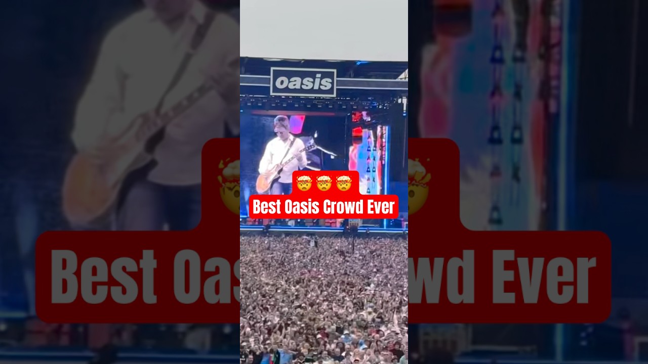 🤯 You’ve NEVER seen an Oasis crowd like this #oasis