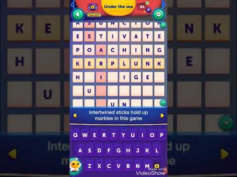 Cody cross answers - interwined sticks hold up marbles in this game