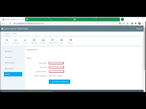 cara menampilkan tombol akun ptk di datadik kemdikbud