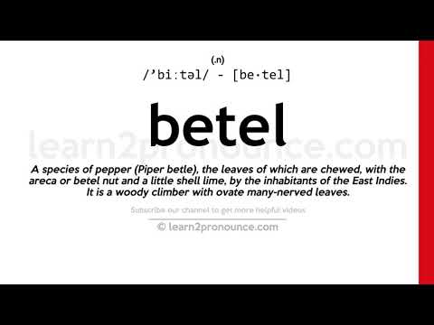 Pronunciation of Betel | Definition of Betel
