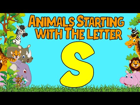 Animals Starting with "S" | Kids Learn | English Vocabulary