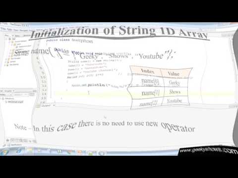 Learn 243 String one D Array in Java Programming Hindi - Mind Luster