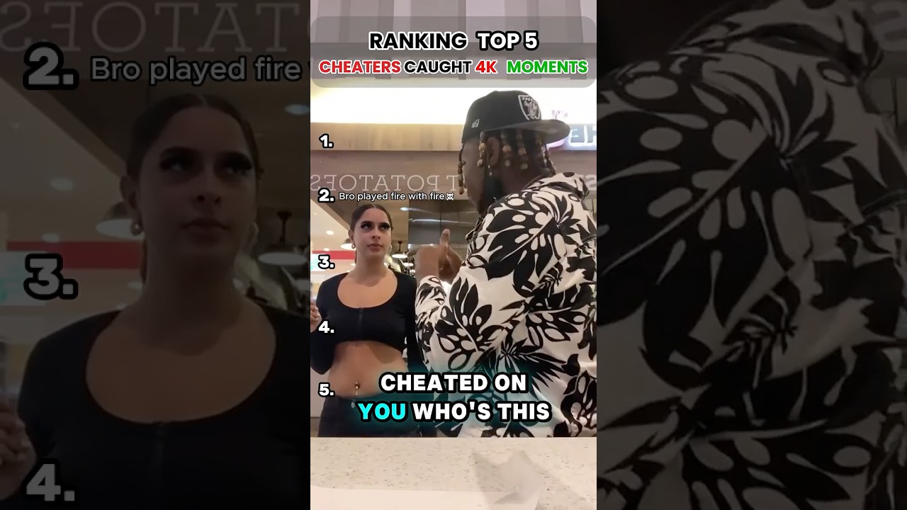Ranking Top 5 Cheaters Caught 4k Moments  #rank #funny #ranking #shorts