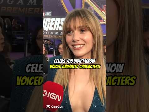 Celebs you didn't know voiced animated characters