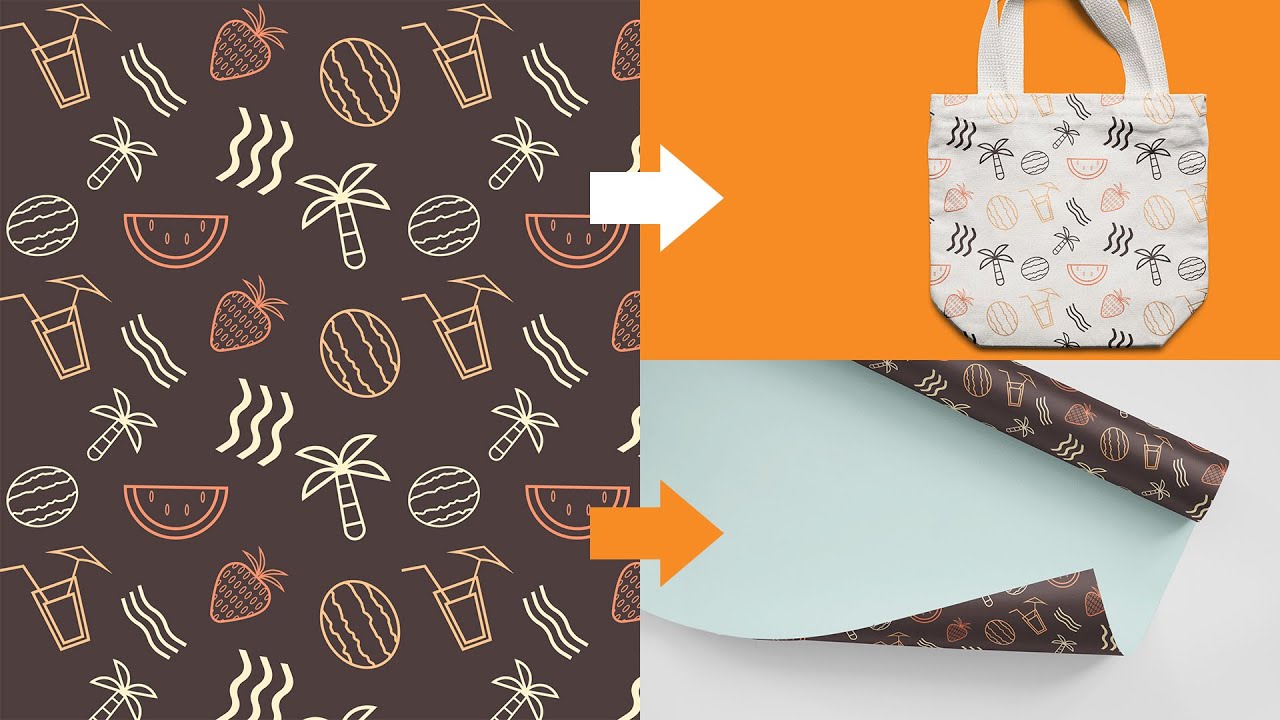 how to make summer theme icon pattern | adobe illustrator tutorial