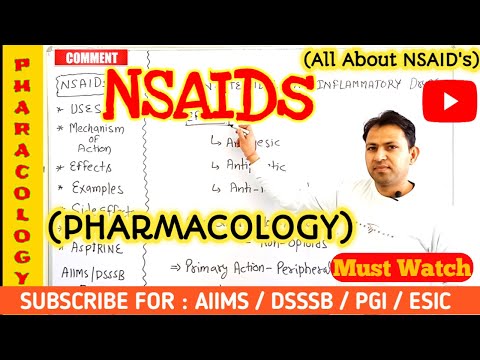 nsaids drug pharmacology in hindi | nsaids mechanism of action | nsaids lecture and classification