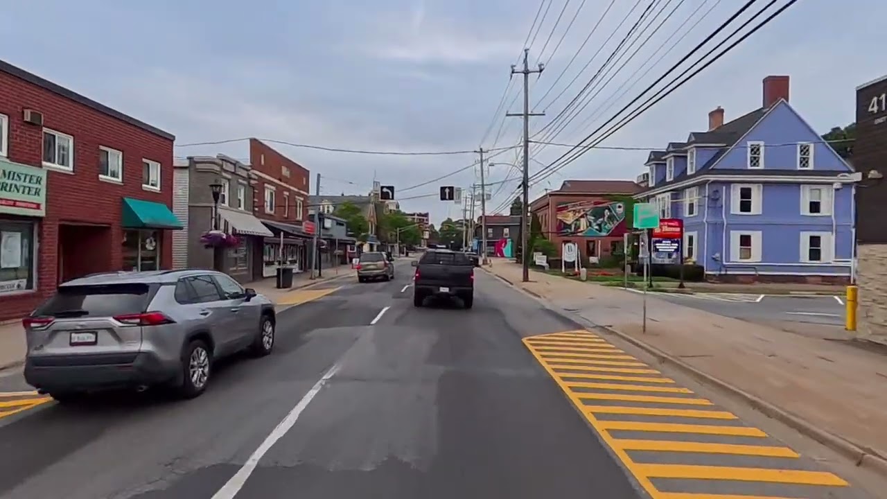 Relaxing drive through Kentville and New Minas, Nova Scotia, Canada 🇨🇦 