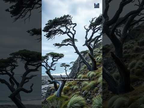 Why do trees grow sideways here? #travel #travelguide