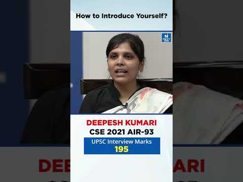 Topper's Mock Interview | UPSC CSE Personality Test |How to Introduce Yourself #bethenextwithnextias