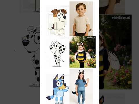 🐾 BLUEY friends and family: Bluey, Bingo, Bandit, Chilli, Muffin, Stripe & Lucky #bluey