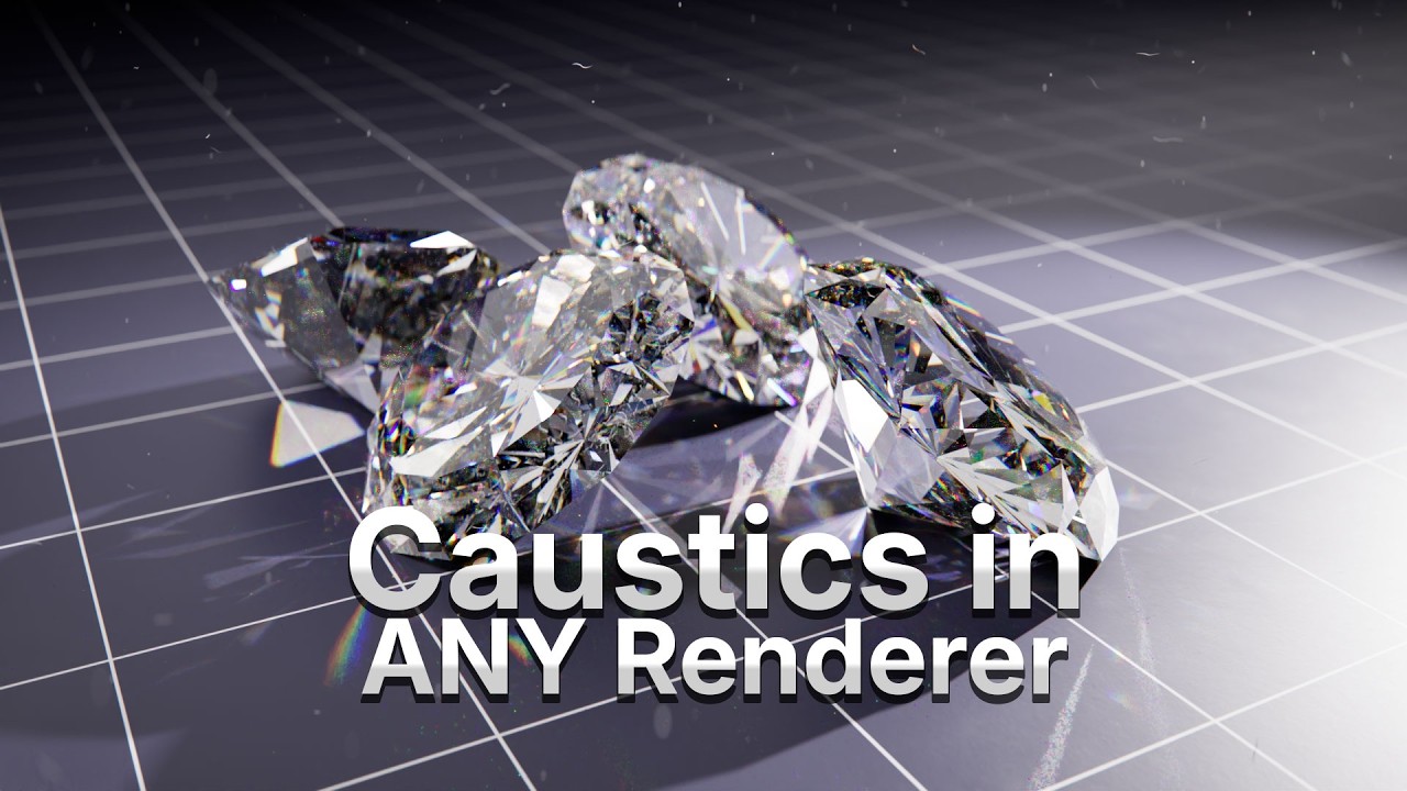 Perfect Caustics in ANY Renderer – Blender, C4D, Redshift, Octane and Corona