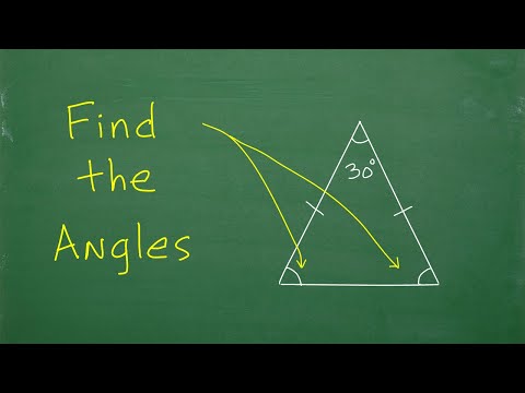 Isosceles Triangle – Find The ANGLES (High School Geometry)