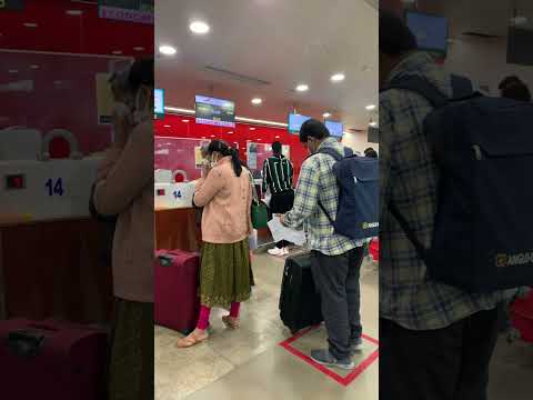 Boarding process at airport