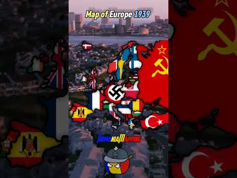 Map of Europe 1939
