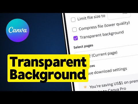 How to Make Background Transparent on Canva