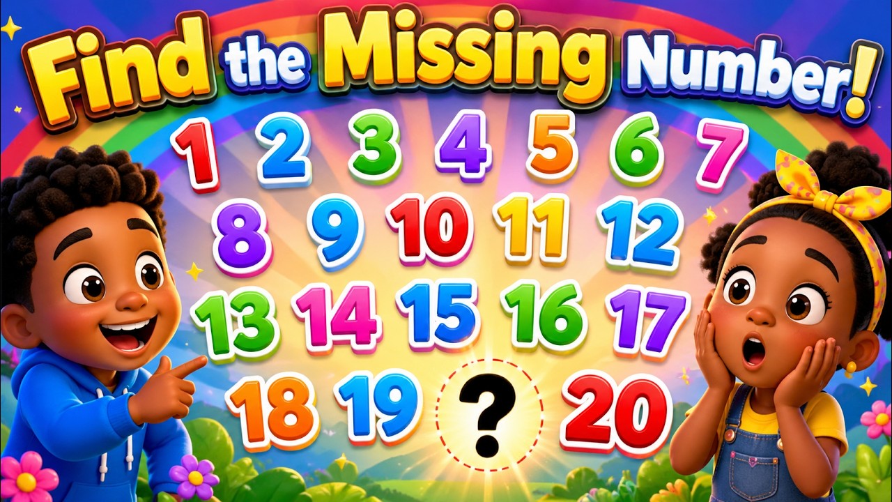 Find the Missing Number 1-20 | Fun Kids Puzzle Game