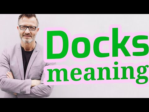 Docks | Meaning of docks 📖