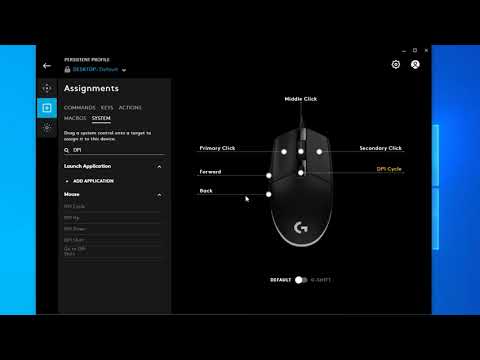 How to change mouse DPI and set DPI Shift in Logitech G Hub | G102