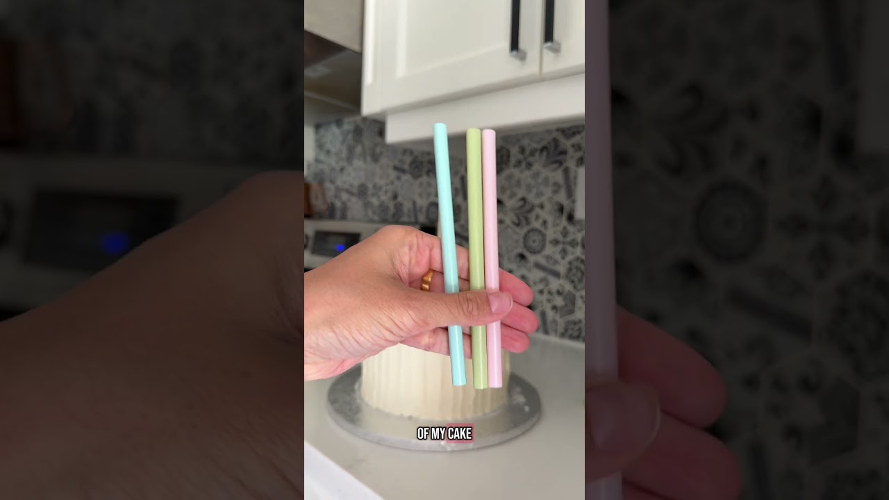 How to stack tiered cakes 🎂 | Baking tutorials | two tier wedding cake tutorial