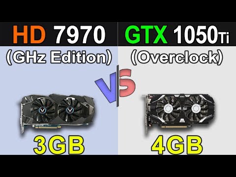 HD 7970 (GHz Edition) VS. GTX 1050 Ti (OC) | New Games Benchmarks