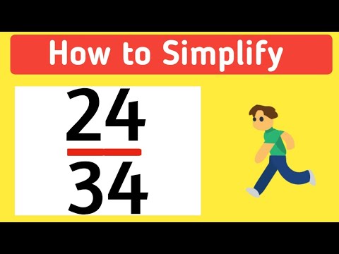 How to Simplify the Fraction 24/34