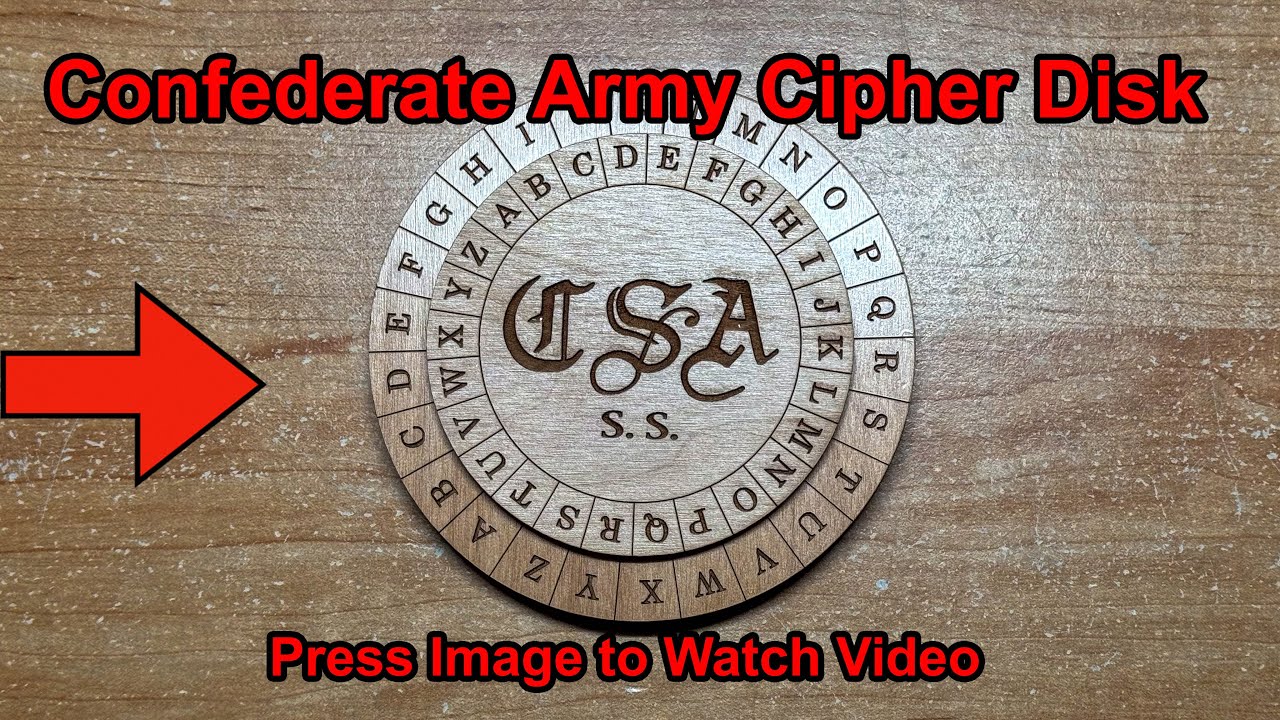 Confederate Army Cipher Disk