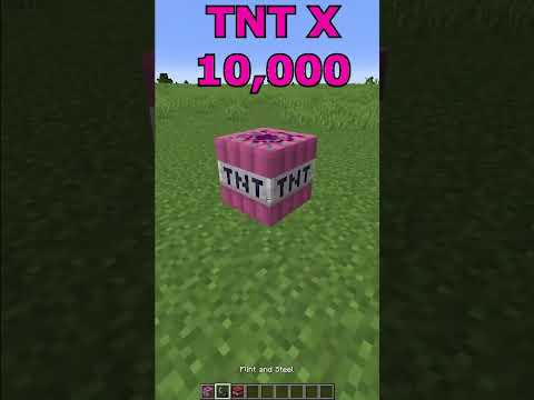 1 TNT Vs 1 Million TNT Minecraft #shorts