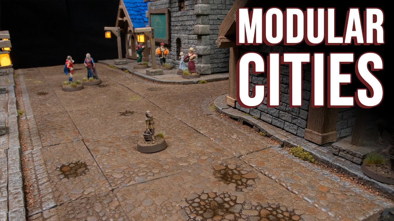Building some modular fantasy city tiles | The Warbard