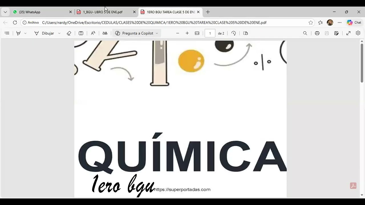 1RO-BGU-QUIMICA-CLASE DEL 5 DE ENERO