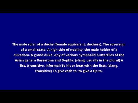 what is the meaning of duke