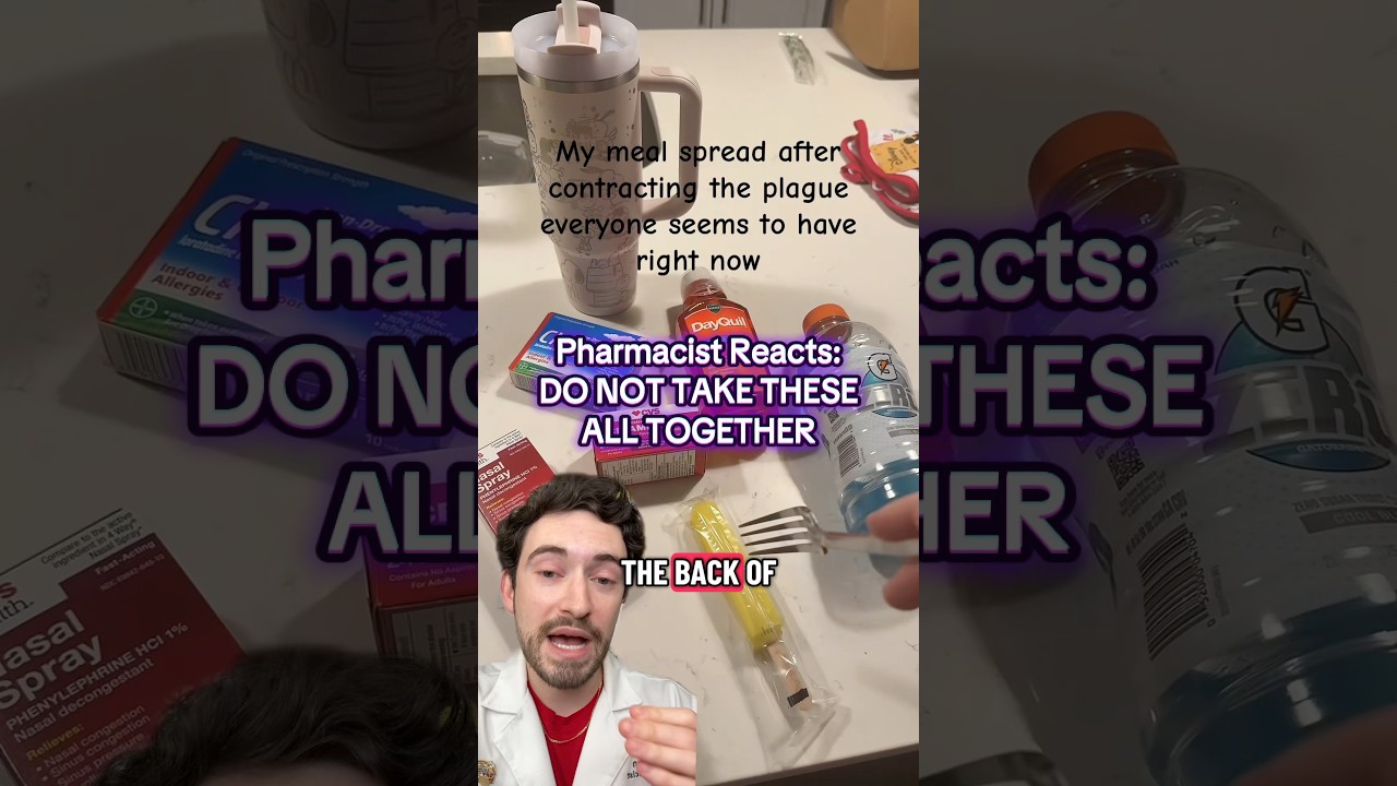 DON’T MIX THESE MEDICATIONS TOGETHER! Pharmacists reviews why #coldandflu #flu