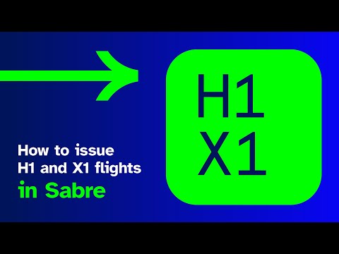 Issue H1 and X1 partners on the Hahnair HR-169 ticket in Sabre