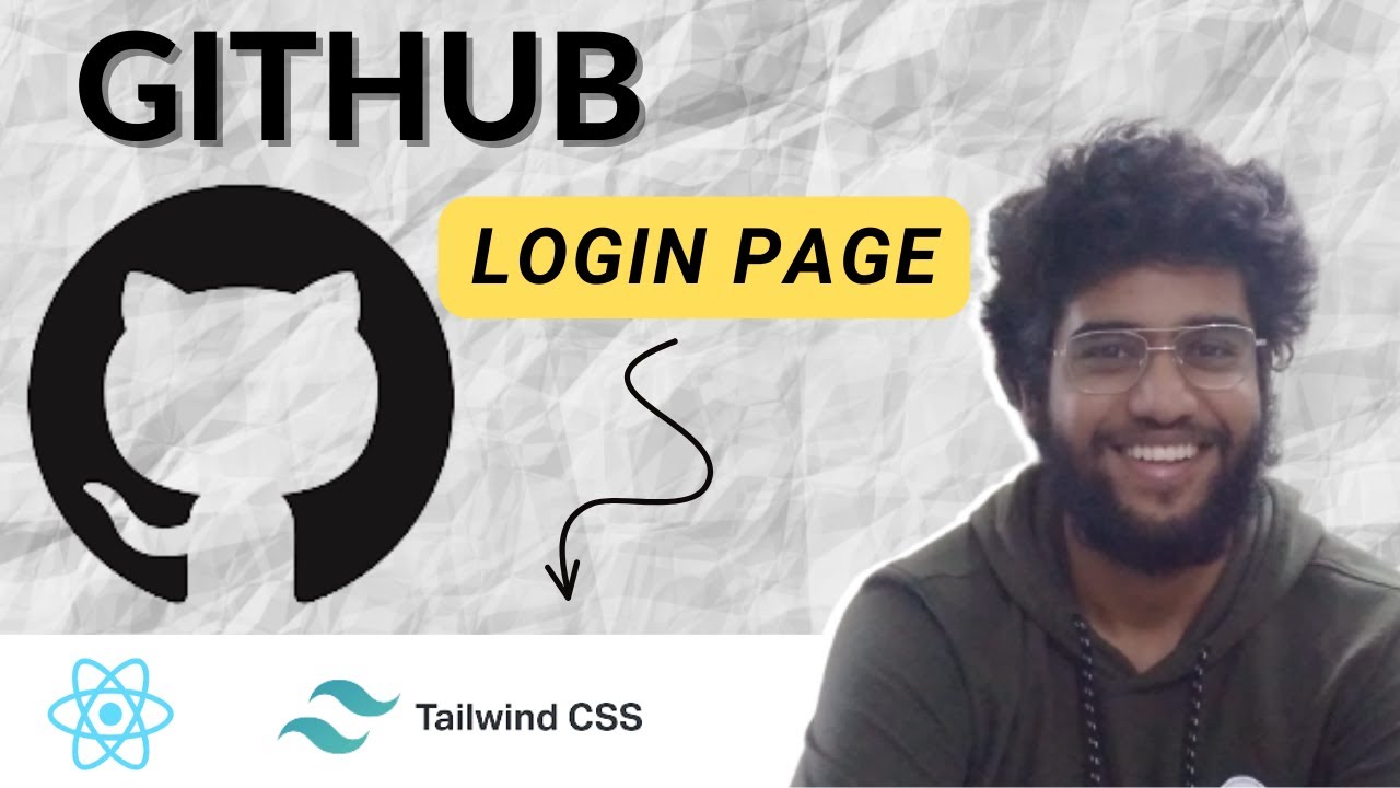 GitHub Login Page || ReactJS!  ,Tailwind CSS