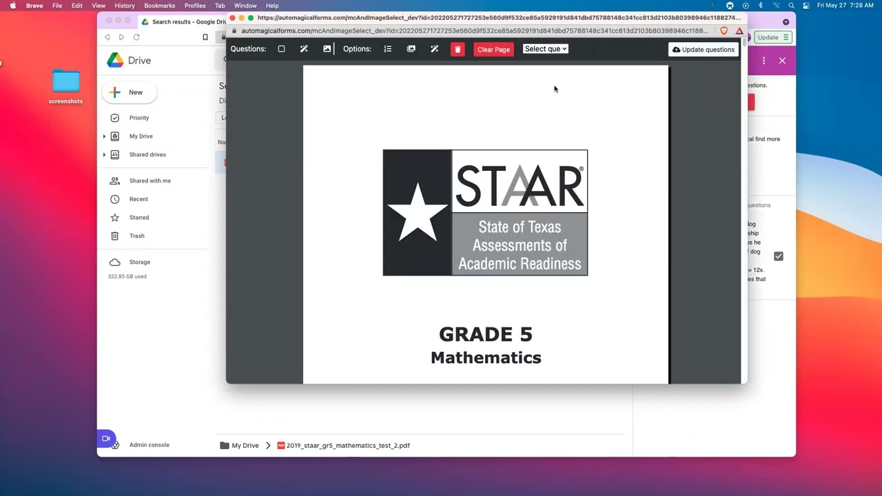 Take math questions from PDF to Google Form with Automagical Forms