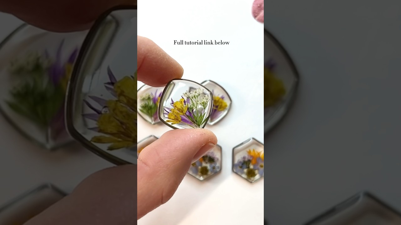 DIY Resin Jewelry Tutorial | Dried Flower Jewelry Making | How to Make Resin Art | Real Flower Craft